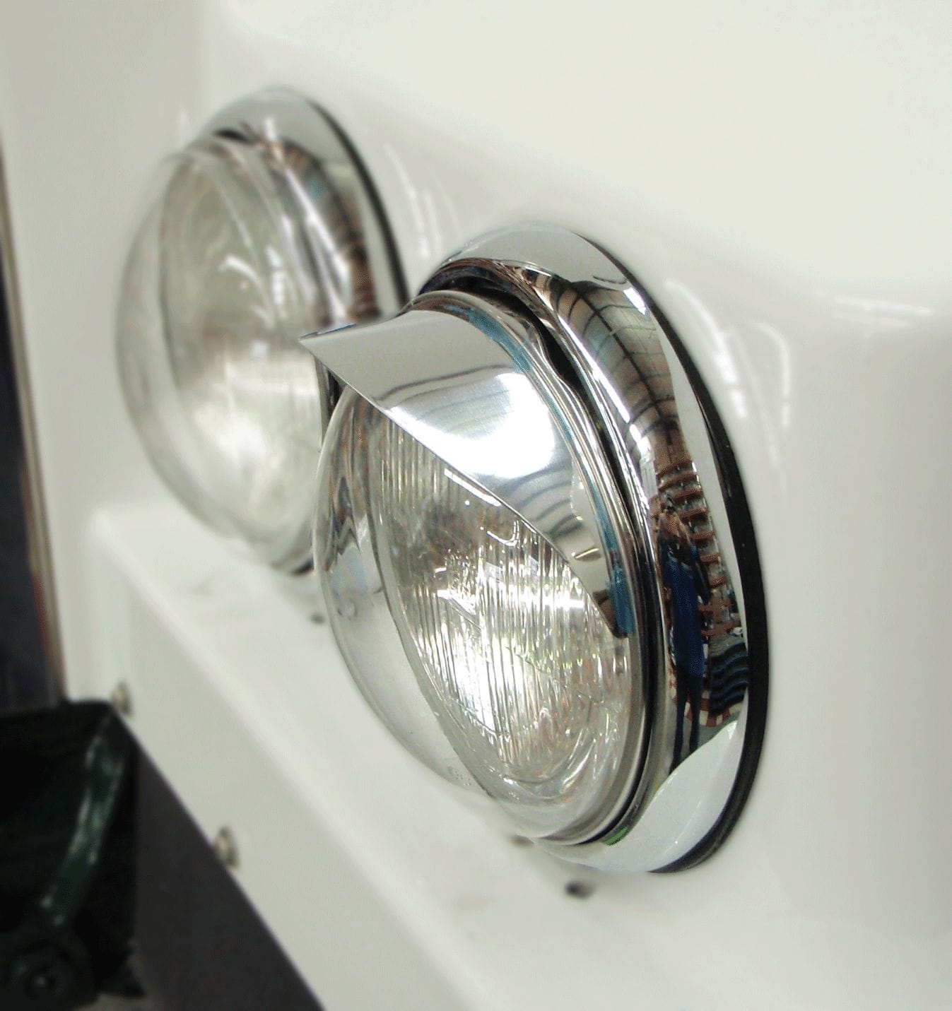 Stainless Steel Headlight Visor 7 Inch - TruckersToyStore.com.au